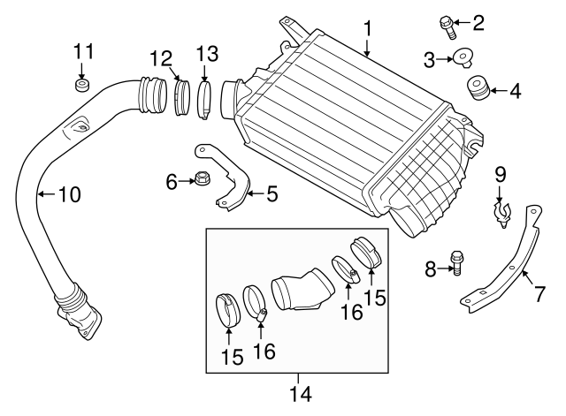 2014-2018 Subaru Forester Outlet Duct Insulator 16177AA070 | OEM Parts ...