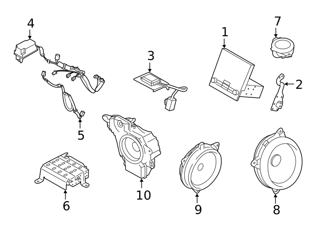 2019-2023 Subaru Forester Speaker 86301SJ140 | Subaru Parts Plus