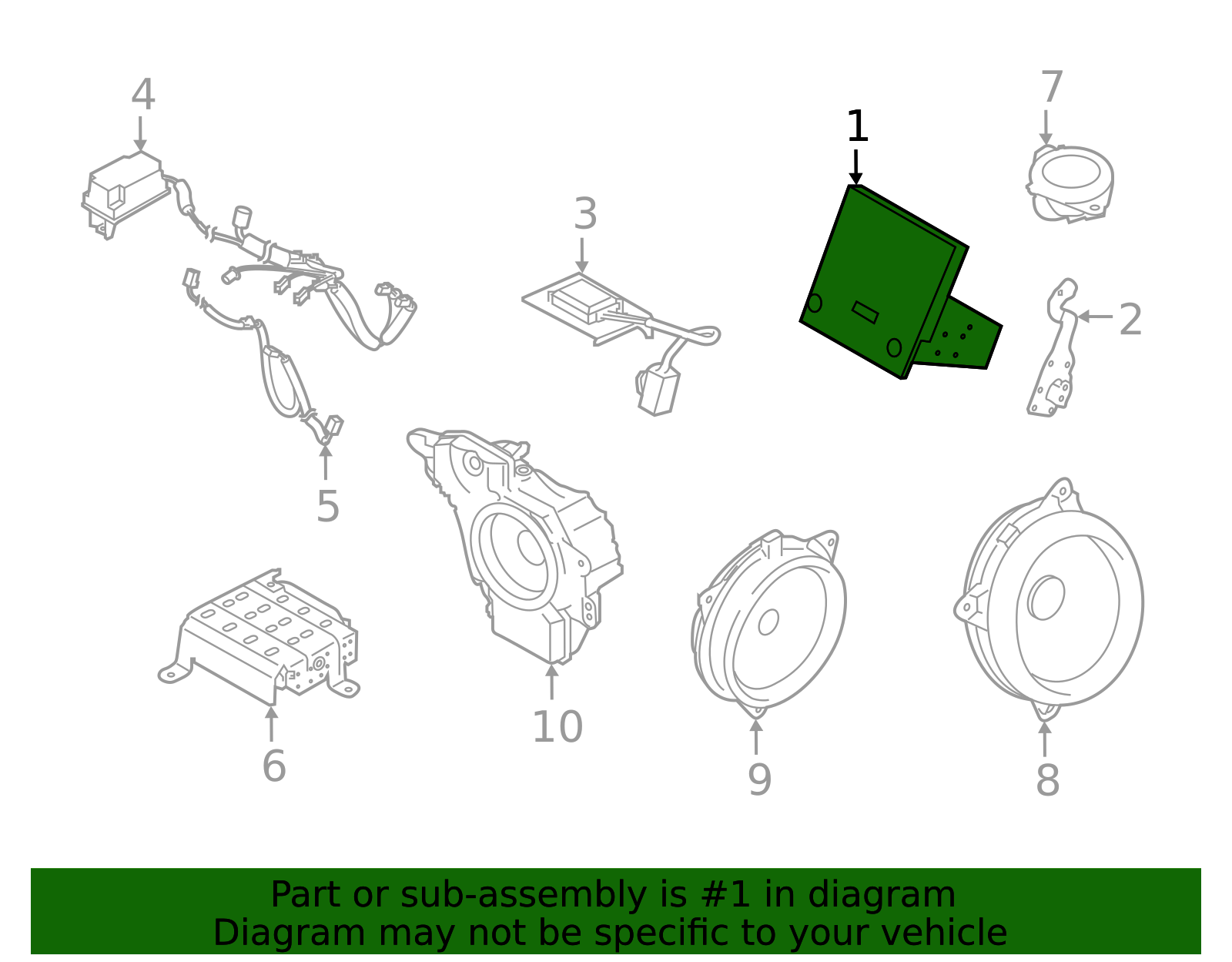 86271SJ610 - Display Unit 2019-2021 Subaru Forester | Subaru Factory ...