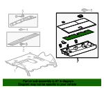 2015-2020 GM Black Rear Compartment Floor Stowage Trim Compartment ...