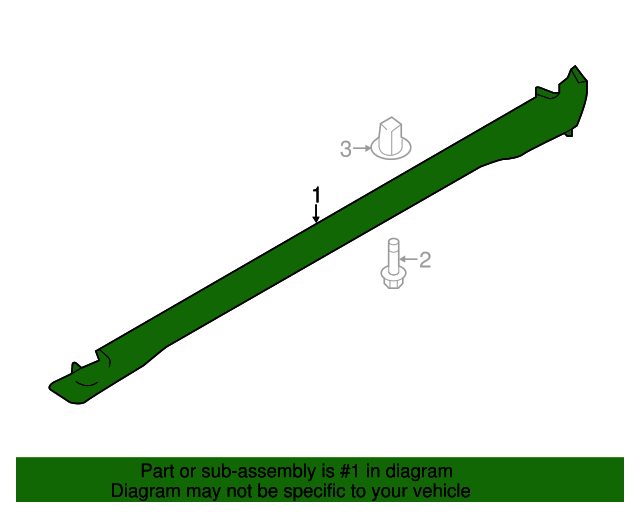2017-2020 Nissan Rogue Rocker Molding 76850-6FL0A | Nissan Parts Plus