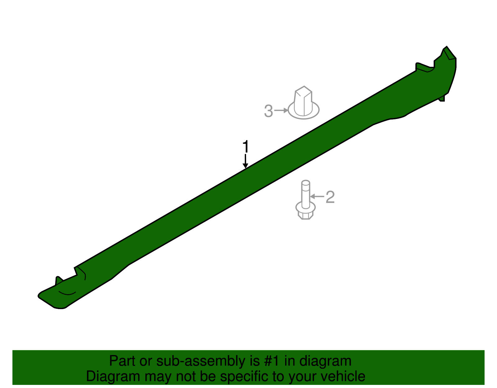 2017-2020 Nissan Rogue Rocker Molding 76851-6FL0A | My Nissan Part