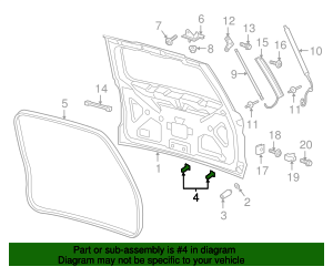 Genuine OEM Ford Part - Rear Trim Panel Nut W714172-S300 | Genuine OEM ...