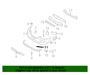 2007-2010 Kia Rondo OEM NEW 2007-2010 Kia Rondo Bracket Front Bumper ...