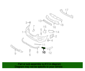 86552-1D000 - Bumper Bracket 2007-2010 Kia Rondo | Kia.Parts Store