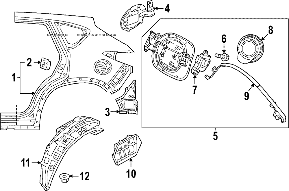 2025 Mazda CX-50 Box Filler VA40-42-420E | TascaParts.com