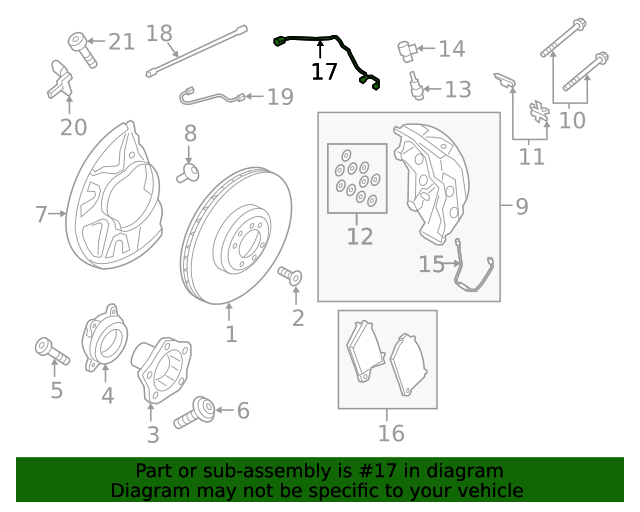 2019-2020 Porsche Cayenne Wear Indicator 9Y0-907-637-B | Porsche Marin