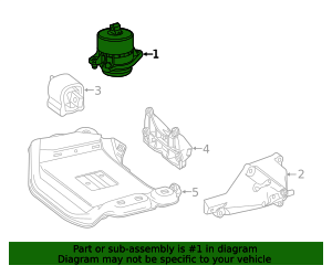 222-240-33-00-64 - Engine Mount 2018 Mercedes-Benz | AutoNationParts.com