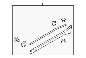 2015-2019 Subaru Outback Lower Molding 91112AL55B | Subaru Parts For You