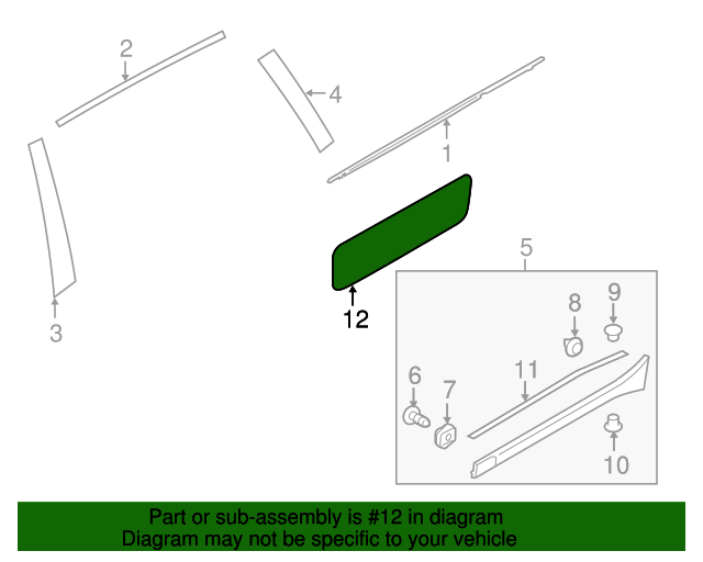 2015-2019 Subaru Stone Guard 91163AL05A | Subaru Parts Store
