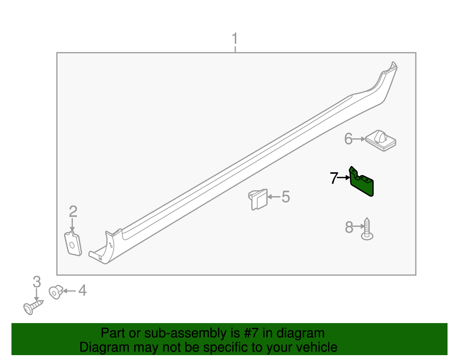 87756-3W000 - Deflector 2011-2013 Kia Sportage | Kia.Parts Store