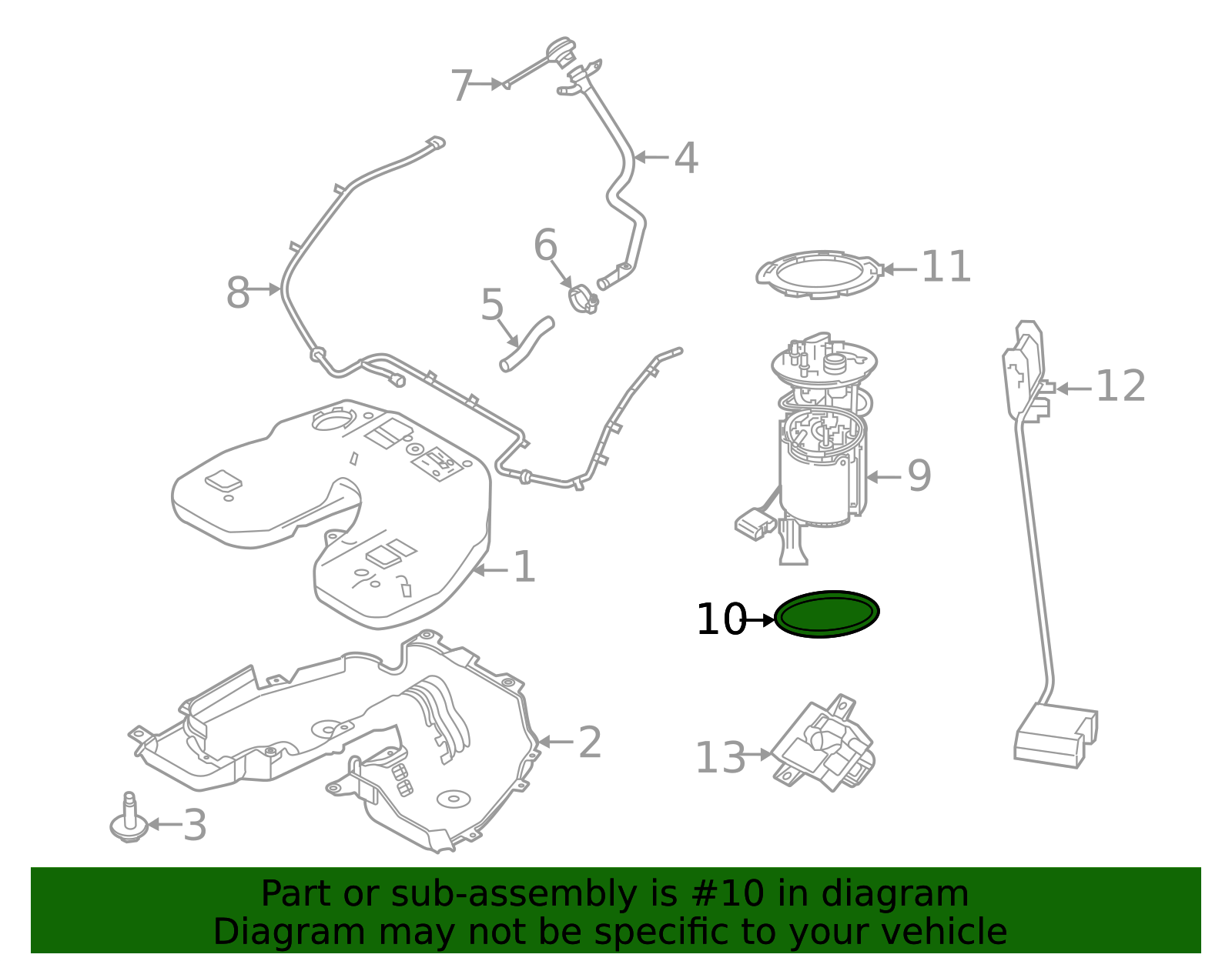 2005-2024 Land Rover Fuel Pump Assembly O-Ring LR117476 | AutoNationParts.com