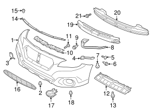 2015-2019 Subaru Lower Bracket 57707AL04A | OEM Parts Online