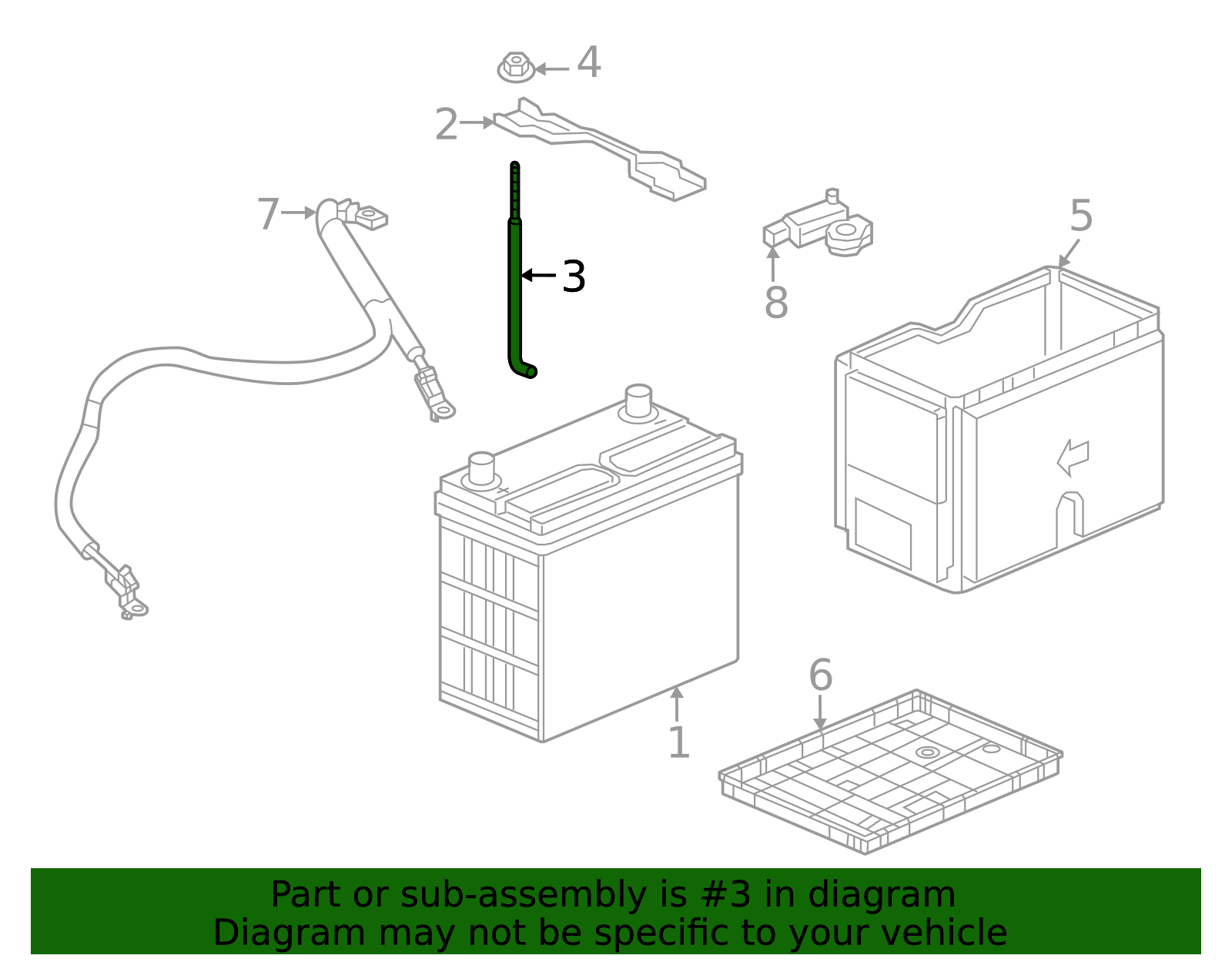 31513-T20-A00 - High-Quality Battery Hold Down Stud for 2022-2025 Honda ...