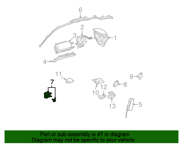 2013-2014 Lexus Ft Impact Sensor 89173-39415 | OEM Parts Online