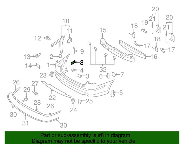 2009-2011 Hyundai Genesis Outer Support 86657-3M000 | OEM Parts Online