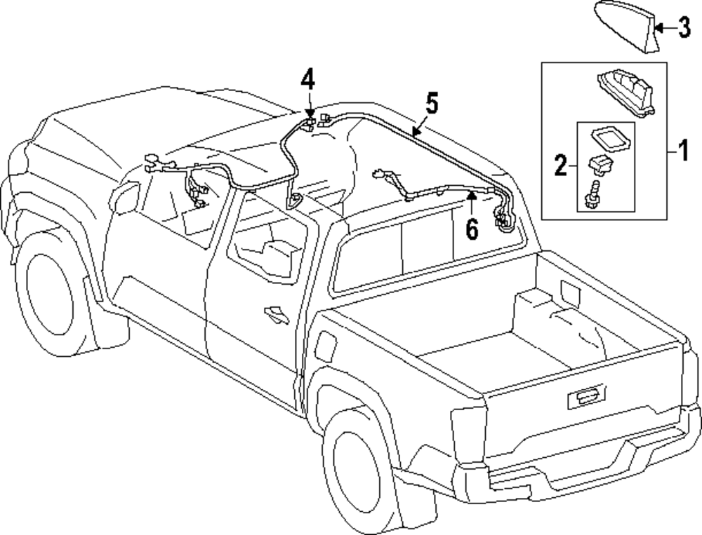 2024 Toyota Tacoma Antenna Cable 86101-AK010 | Toyota Parts Center