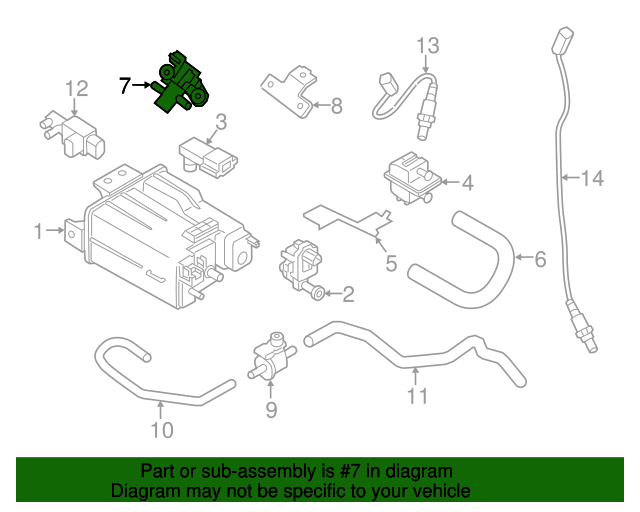 14930-JA10E - Purge Valve - 2014-2022 Nissan | Nissan OEM Parts Direct