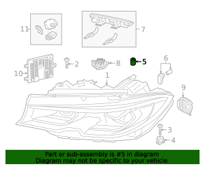 63117489213 - 2019-2024 BMW Headlamp Assembly Plug (63-11-7-489-213 ...