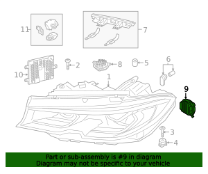 63118496137 - 2019-2022 BMW Led Unit (63-11-8-496-137) | BMW of South ...