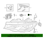 63117489213 - 2019-2024 BMW Headlamp Assembly Plug (63-11-7-489-213 ...