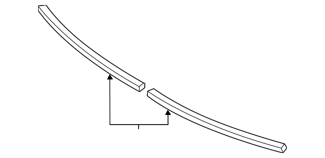 BCKA-50-2G1A - Impact Bar Seal Strip - 2019-2021 Mazda 3 | MazdaSwag