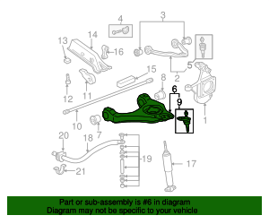 1999-2013 GM Lower Control Arm - Driver's Side (LH) 20832022 ...