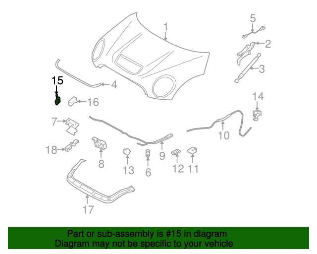 2007-2016 Mini Catch bracket 51-23-7-008-756 | AutoNationParts.com