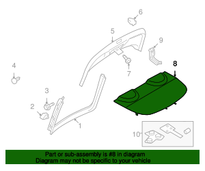 8J8-867-769-B-N70 - Luggage Cover 2008-2015 Audi | Audi OEM Parts