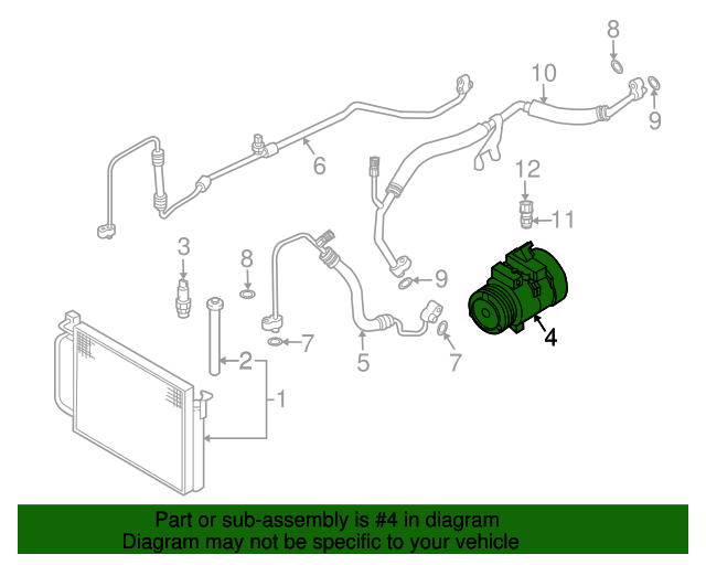 64-50-9-175-481 - A/C Compressor 2002-2009 BMW | AutoNationParts.com