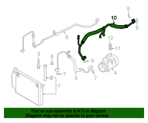64509187296 - 2002-2008 BMW Suction Pipe (64-50-9-187-296) | BMW of ...