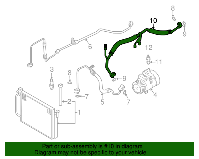 64509187296 - 2002-2008 BMW Suction Pipe (64-50-9-187-296) | BMW of ...