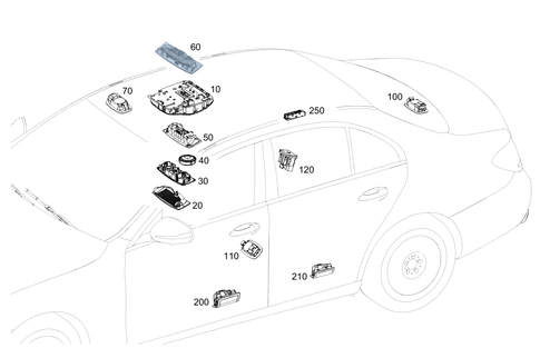 Interior Lamp, Socket in Load Compartment for 2021 Mercedes-Benz E 350 ...