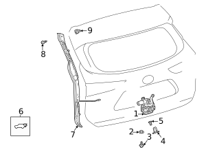 2020-2024 Toyota Trunk Lock Actuator Motor 69350-0E151 | American ...