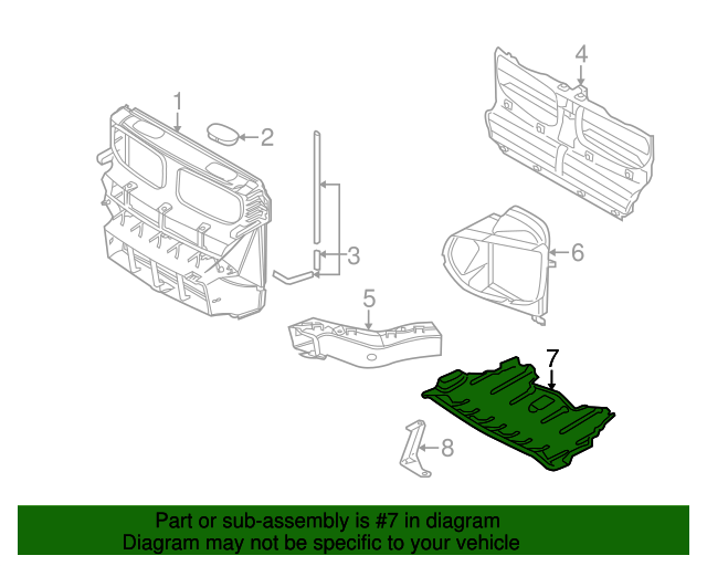 51757180632 - 2008-2014 BMW X6 Under Cover (51-75-7-180-632) | BMW of ...