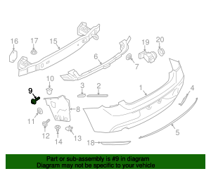 Genuine BMW 07-12-9-907-535 | Bumper Cover Screw | FREE Shipping on ...
