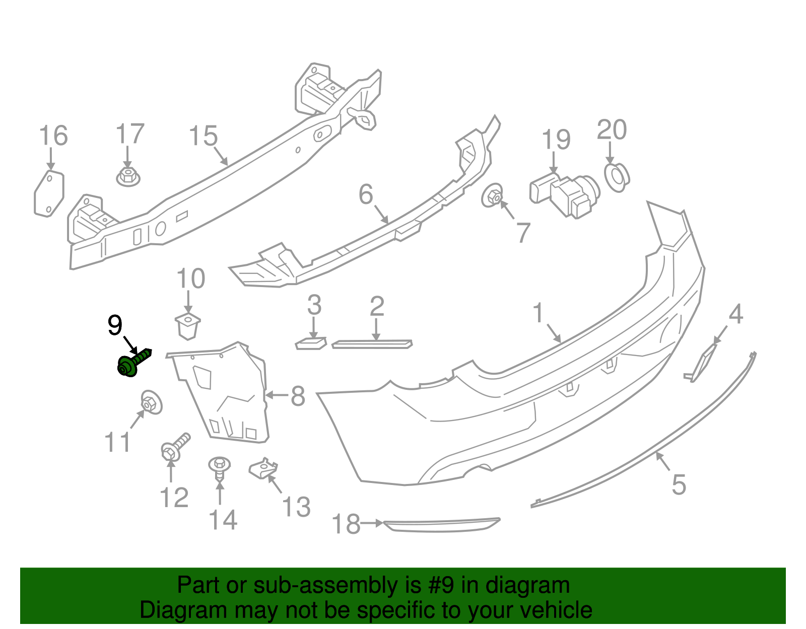 Genuine BMW 07-14-7-127-714 | Bumper Cover Support Rail Screw | FREE ...