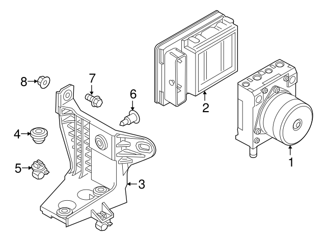 2014-2021 Mopar Mount Bracket Bolt 6106317AA | TascaParts.com