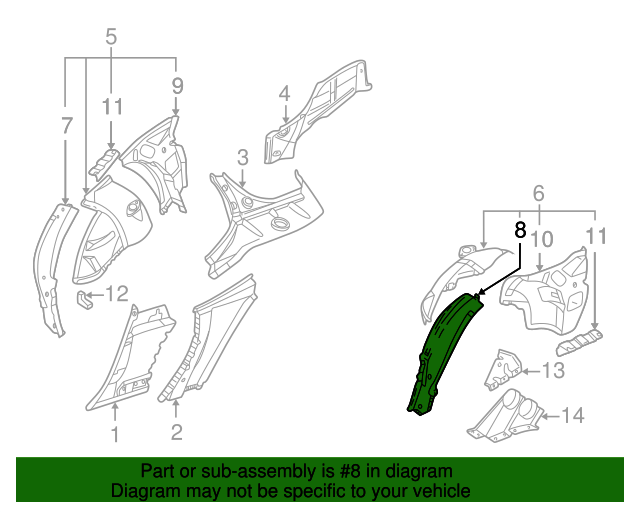 Genuine BMW 41-14-8-398-631 | Front Section | FREE Shipping on Most ...