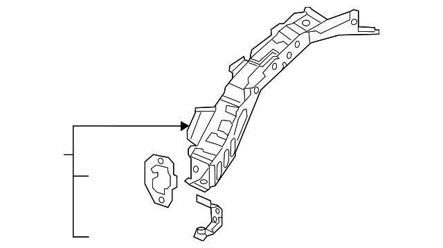 2012 Honda Civic Extension Set, R Front Wheelhouse 04674-TR3-A00ZZ ...