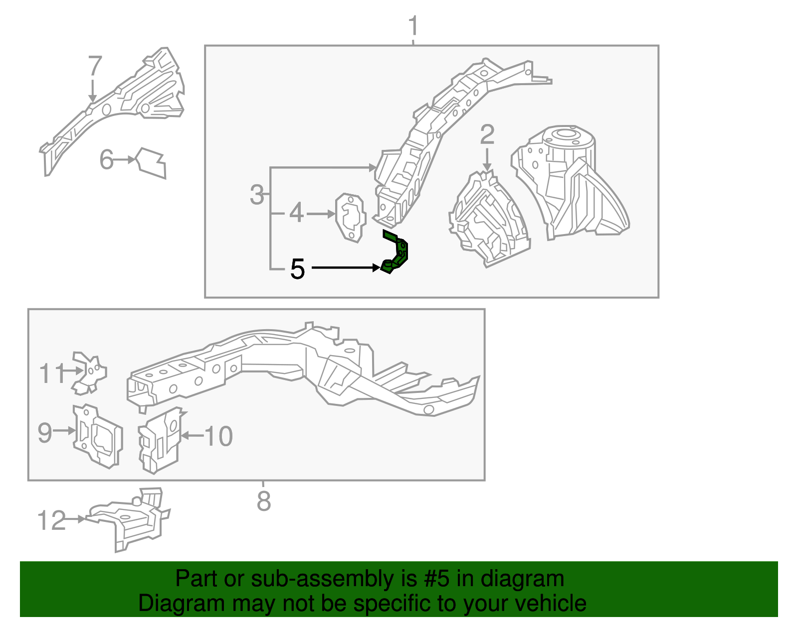 60739-TR0-A00ZZ - Upper Inner Rail Gusset | Honda Parts Guys