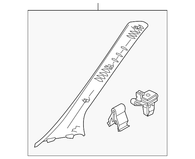 2011-2014 Mazda 2 Windshield Pillar Trim - Driver's Side (LH) D652-68 ...
