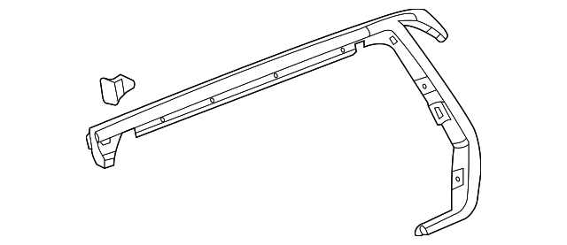 23193181 - Passenger Side Rear Door Window Upper Molding 2011-2017 GMC ...