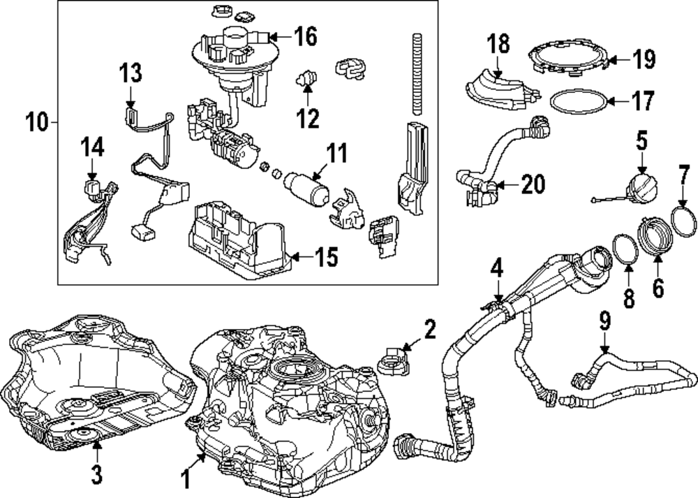 77103-0R020 - 2023-2024 Toyota - Fuel Pump Bowl | Nucar Toyota Parts