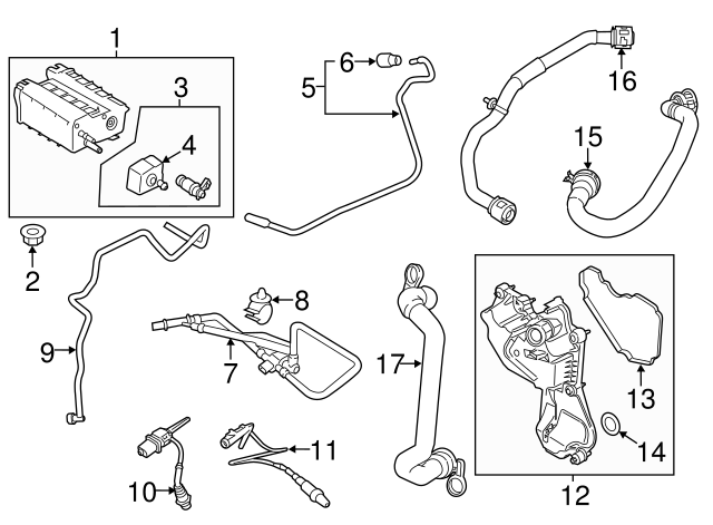2014-2024 Ford Purge Control Valve C1BZ-9C915-A | OEM Parts Online