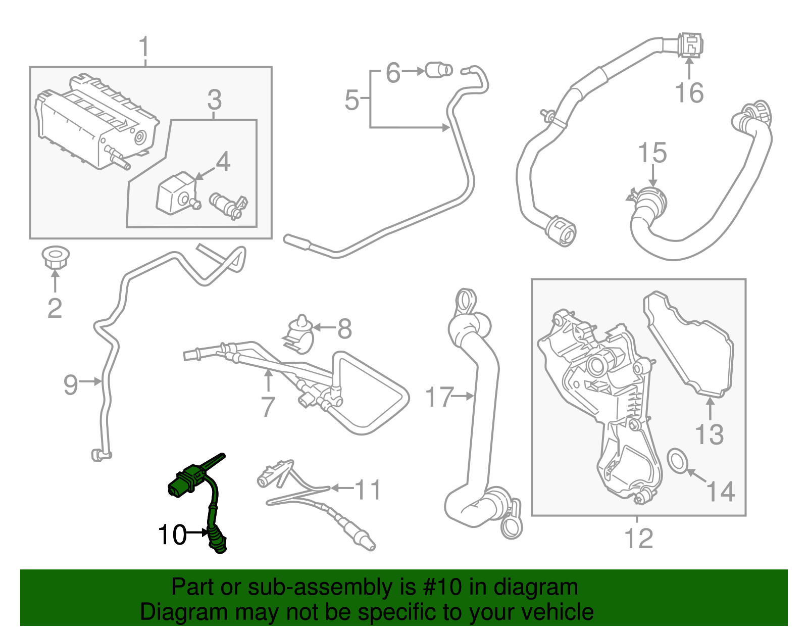 C1BZ-9F472-B - Oxygen Sensor 2014-2019 Ford Fiesta | Big 3 Auto Parts