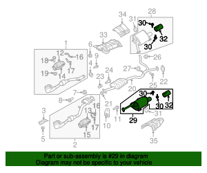 2006-2007 Subaru B9 Tribeca Muffler & Pipe 44300XA01D | Subaru Parts Store