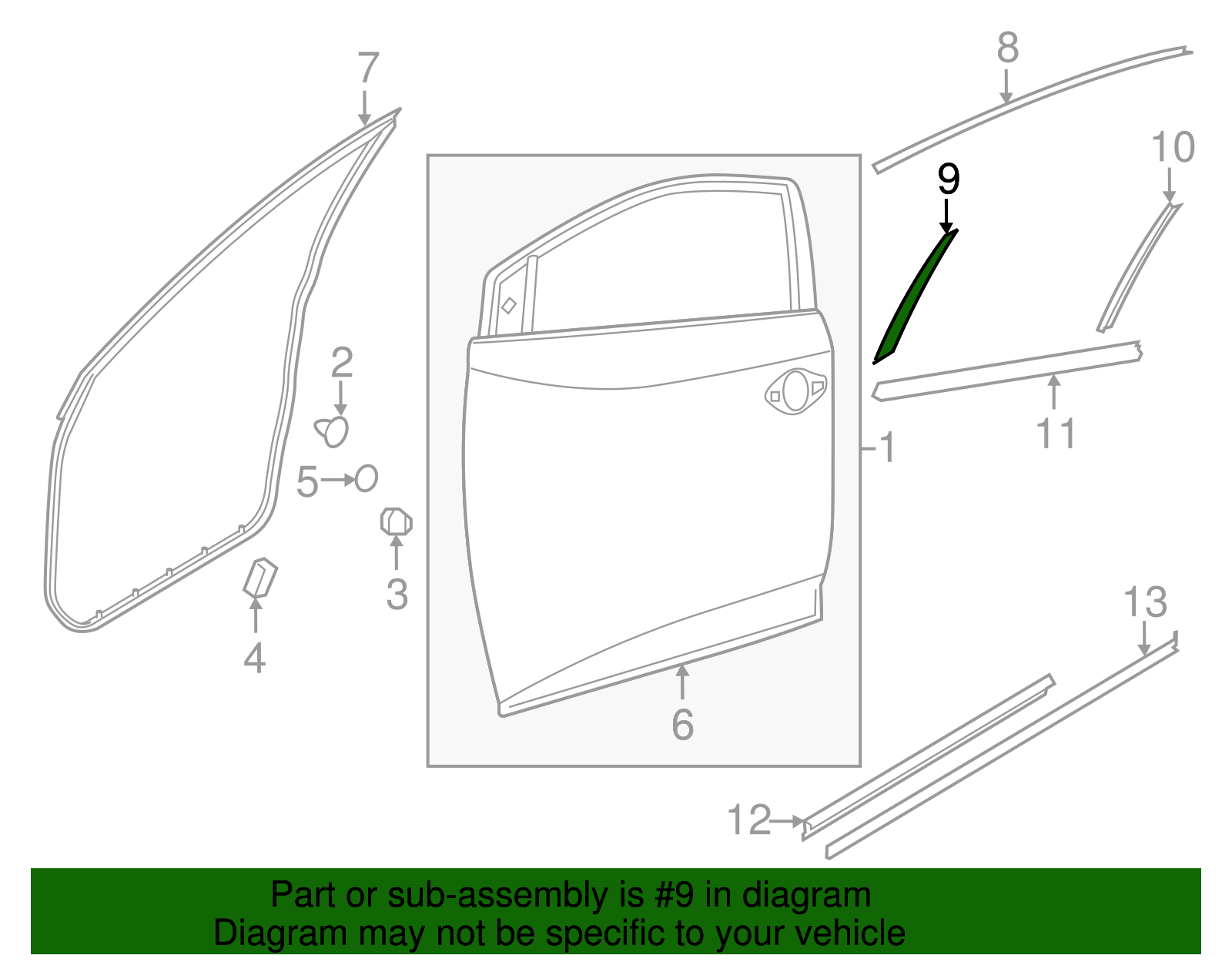 2015-2024 Nissan Murano Black Out Tape 80812-5AA0A | Bill Kay Nissan Parts