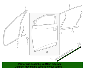 2015-2020 Nissan Murano Lower Seal 80839-5AA1B | TascaParts.com