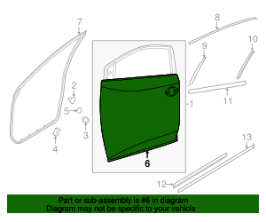 2015-2024 Nissan Murano Outer Panel 80152-5AA0A | QuirkParts